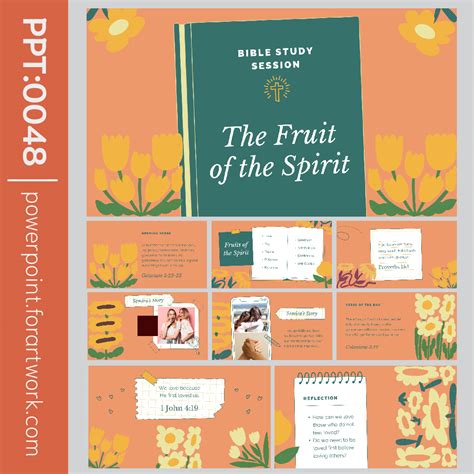 เทมเพลต Powerpoint ดอกทานตะวัน สวยๆ ธีมสีส้ม 0048 เทมเพลต Powerpoint สวยๆ