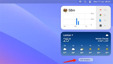 如何在 Macos Sequoia 或更高版本的 Mac 上添加小部件