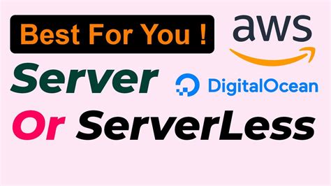 Which Is Best For You Server Vs Serverless Aws Serverless Digital Ocean App Serverless
