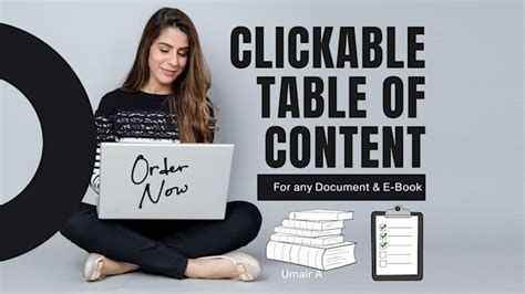 create clickable table of contents for your ebook on ms word or pdf by
