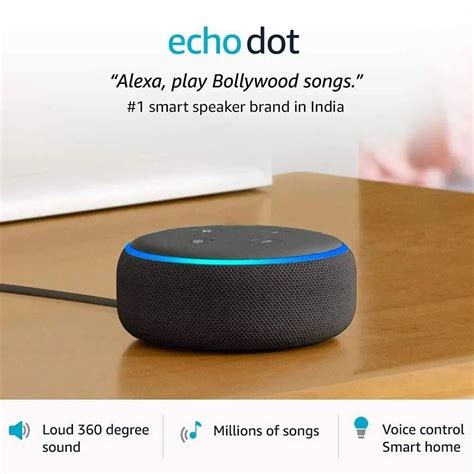 Amazon Echo Dot 3rd Gen Smart Speaker With Alexa Black 8 W At 2500 Piece In Navi Mumbai