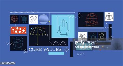 Core Values Vector Banner Design Concept High Res Vector Graphic