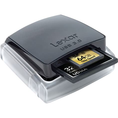 Lexar Professional USB 3 0 Dual Slot Reader LRW300URBNA B H