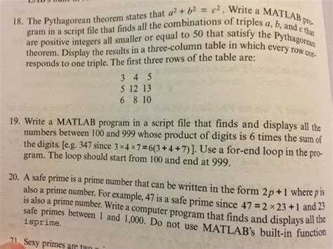 Solved The Pythagorean Theorem States That A B C Chegg