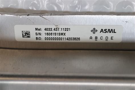 6141 Asml 4022 437 11221 Phase Modulator Laser Box Rack Nt Surplus Llp