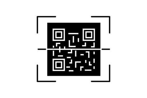 QR Code Scanning Glyph Icon Loghi