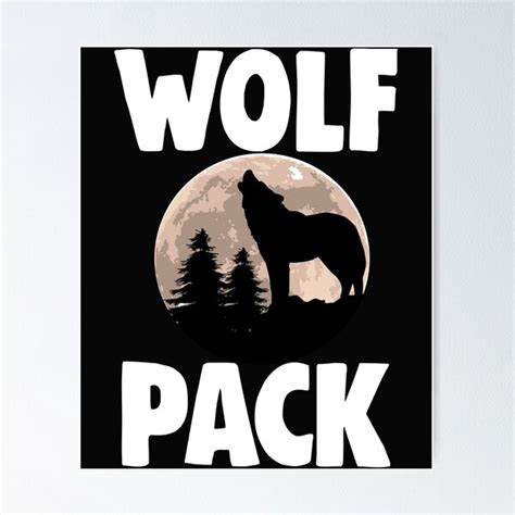 Wolf Pack Poster For Sale By Bendthetrend Redbubble