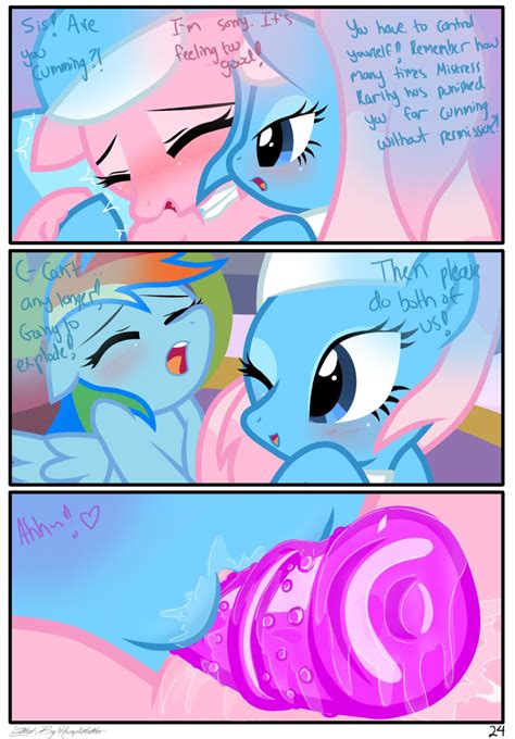 Rule 34 3girls Aloe Mlp Blush Clitoris Close Up Comic Dialogue Dildo Edit English Text