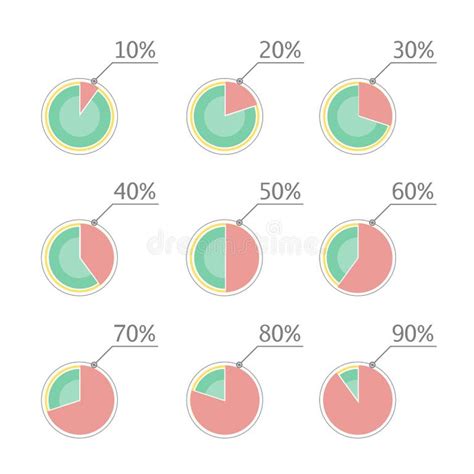 Pie Chart Statistic Concept Business Flow Process Diagram Infographic Elements For