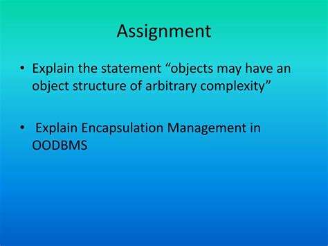 Adbms 10 Complex Object Management Ppt