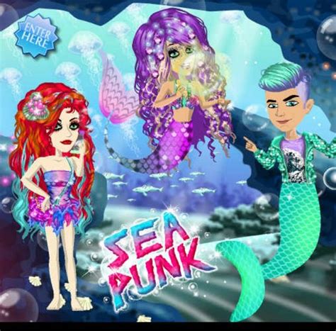 Sea Punk In 2025 Seapunk Moviestarplanet Mermaid