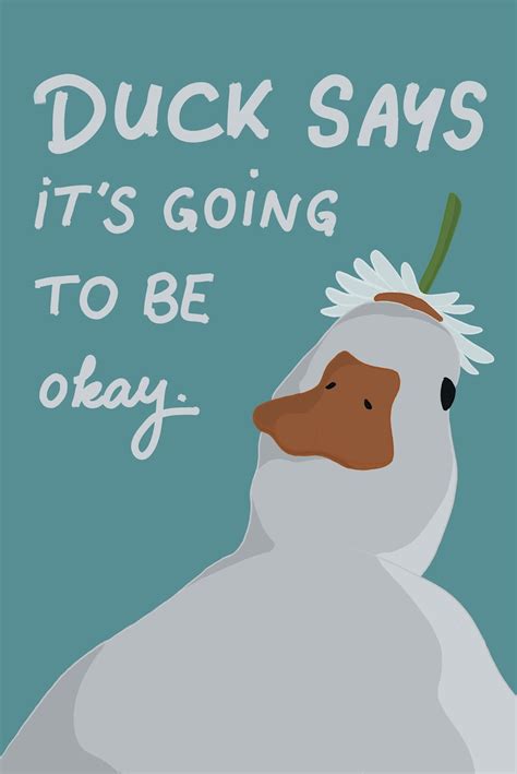 Duck Poster 42 X 60 Cm Etsy
