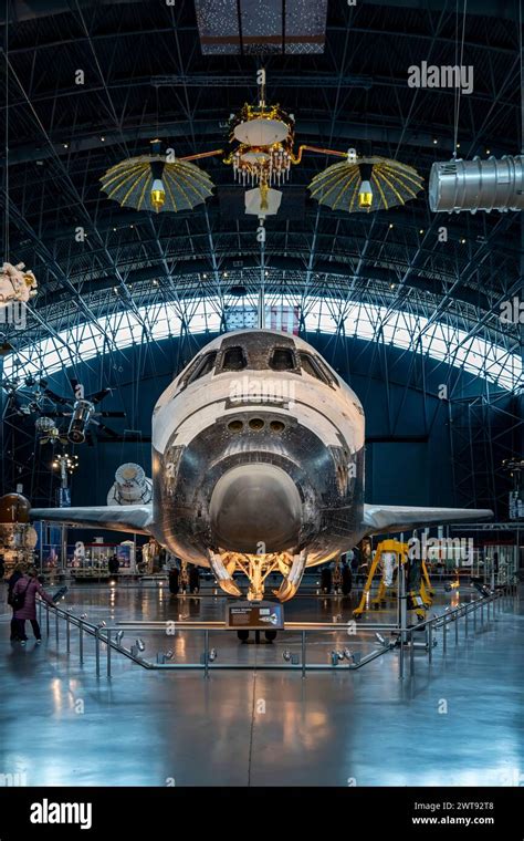 Space Shuttle Discovery On Display In The James S Mcdonnell Space Hangar At The Steven F Udvar