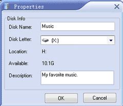 Disk Properties Window KakaSoft