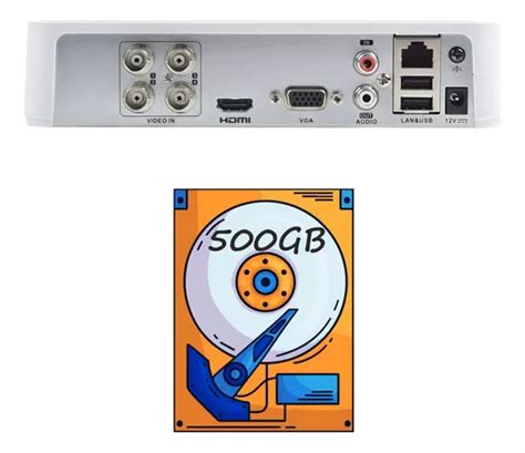 Epcom Dvr Con 4 Canales 1080p Y Disco Duro 500gb