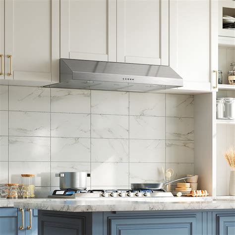 Vikio 36 Inch Ducted 400 Cfm Recirculating Stainless Steel Under
