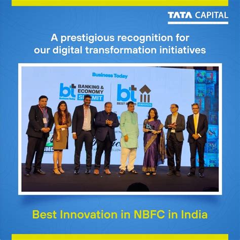 Vikash Singh On Linkedin Happy To Share Tata Capital Recognized As Best Nbfc In Innovation This