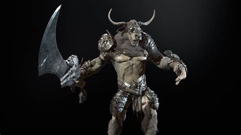Minotaur Game Ready 3d Model By Andryuha1981
