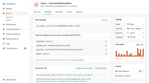 Error Tracking For Ruby Elixir Nodejs And Python Appsignal Apm