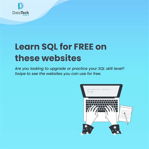 Datatech Space On Twitter Looking To Learn Sql For Free Here Is A Curated List Of Websites