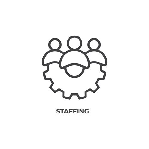 Vector Sign Of Staffing Symbol Is Isolated On A White Background Icon Color Editable 10052696