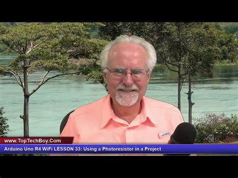 free video using a photoresistor in arduino projects lesson 33 from paul mcwhorter class