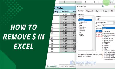 How To Remove In Excel Unraveling The Mysteries Of The Dollar Sign