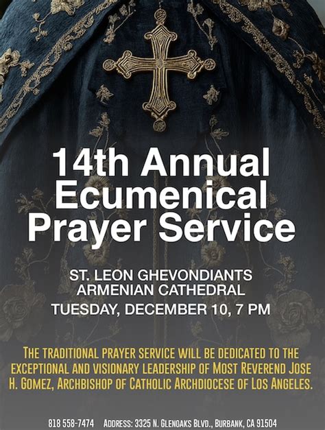 14th Annual Ecumenical Prayer Service Saint Sarkis