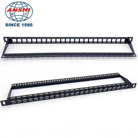 Anshi 05u High Density Blank Patch Panel 24 Ports For Utp Keystone Jacks