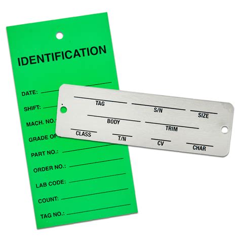 Identification Tags Clarion Safety Systems