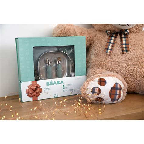 Zestaw Prezentowy First Meals 3w1 Talerzyk Zestaw Sztućców śliniak