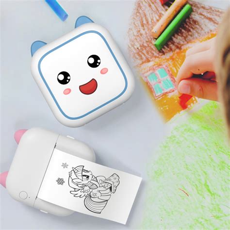 C26 미니 휴대용 블루투스 포토 라벨 열전사 프린터 사양 핑크종이 5개스티커 5개컬러 용지 3개