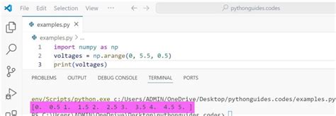 How To Use The Arange Function In Python