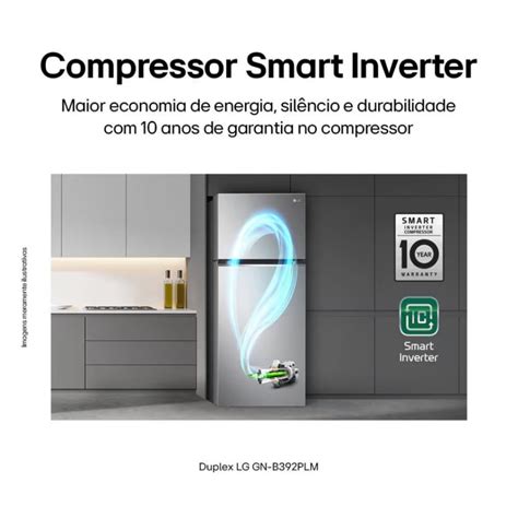 Geladeira Lg Frost Free Duplex Gaveta Fresh Zone Multi Air Flow Look