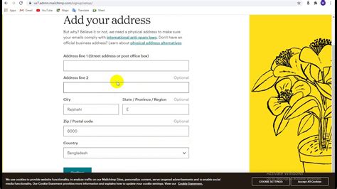 How To Create A Mailchimp Account Bangla Tutorial 2021 Youtube
