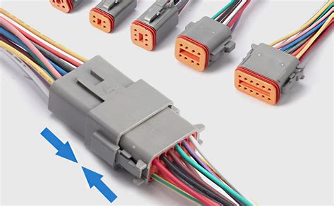 Kuosbiu 6 Pack Deutsch Dt 2 Pin Connector Waterproof