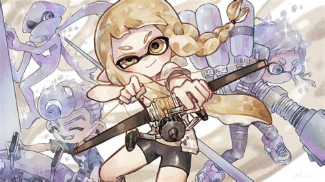 Inkling Player Character Inkling Girl Octoling Player Character Octoling Boy And Veronika