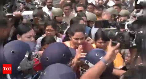 Bjp Team Stopped By Police From Visiting Unrest Hit Bengals