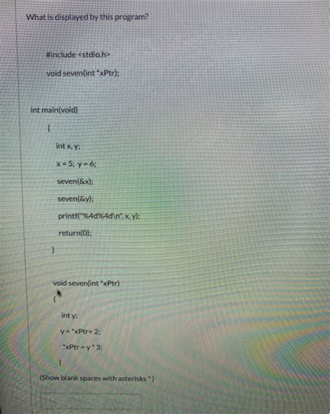 Solved Question 26 When The Function Scanf Is Used To Input
