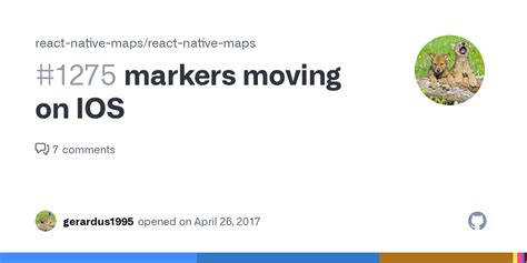 Markers Moving On Ios Issue React Native Maps React Native Maps Github