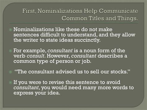 Ppt Nominalizations Powerpoint Presentation Free Download Id 2536438