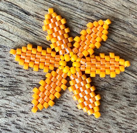 Seed Bead Tutorial Beaded Flower Charm Etsy
