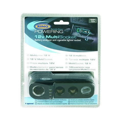 Ring Automotive RMS4 12V 4 Way Socket Car Adapter Car Spares Distribution