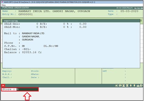 How To Enable Store In Purchase Order Entry In Marg Software