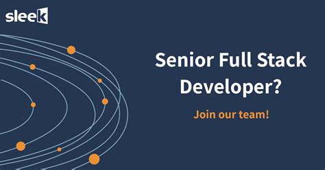 Sleek On Linkedin Fullstackdevelopers Fullstackjobs