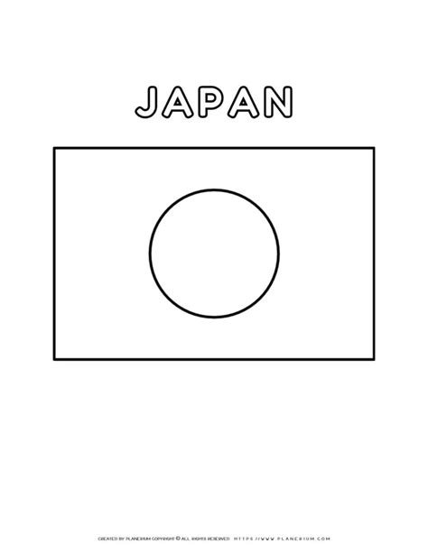 Japanese Flag Coloring Page Fun And Educational Activity