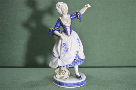 Купить Статуэтка фигурка фарфоровая Танцующая дама Фарфор Cdc Rococo Collection Шри Ланка