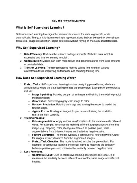 Ssl And Few Shot Learning 1 Pdf Machine Learning Artificial