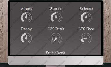 Standard StudioDesk Keyboard GUI Sound Plugin Designer VST GUI Plugin Designer