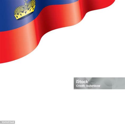 리히텐슈타인 플래그 흰색 배경에 벡터 일러스트 레이 션 기에 대한 스톡 벡터 아트 및 기타 이미지 기 날기 독립 Istock